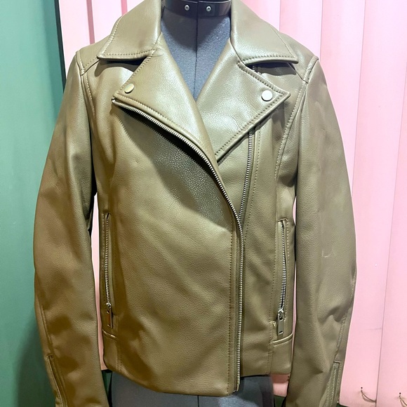 H&M | Jackets & Coats | Hm Vegan Leather Jacket | Poshmark